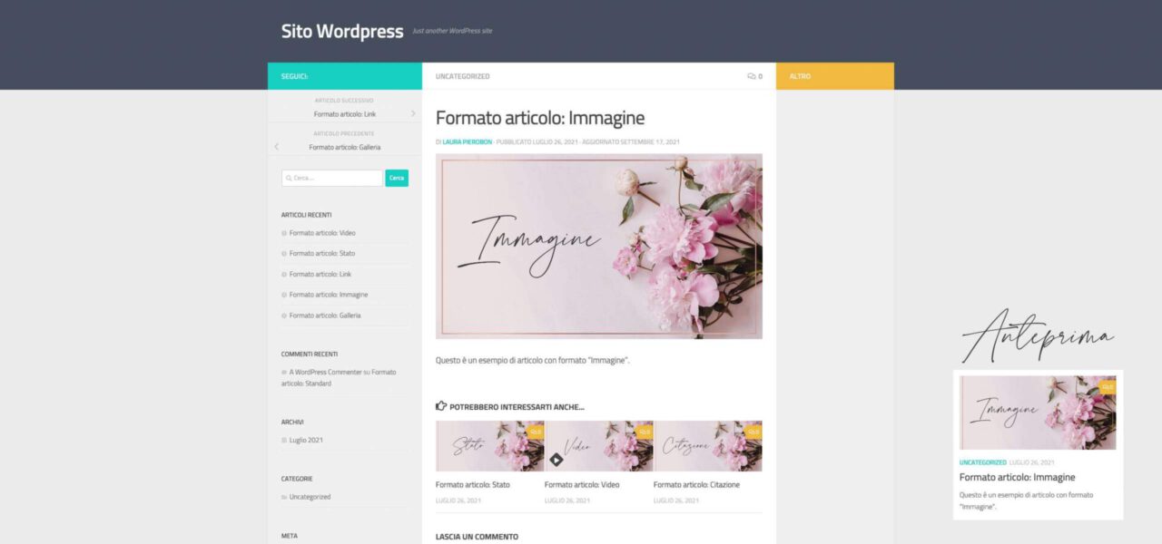 Formati articoli WordPress: cosa sono e quando usarli - Laura Pierobon ...