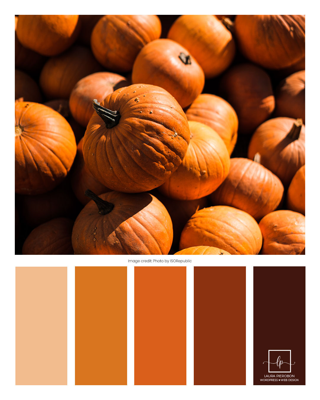 Palette colori di ottobre “Zucca” per siti WordPress - Laura Pierobon ...